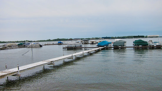Rainy Sunday Morning at the Bass Lake in Indiana